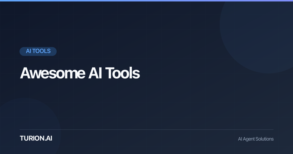 Awesome AI Tools | TURION.AI